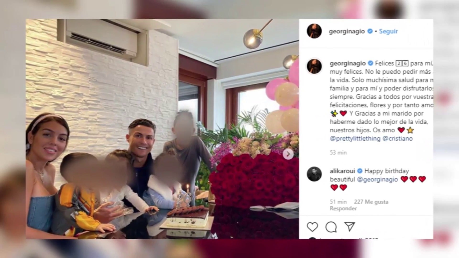 Georgina Rodríguez celebra su cumpleaños junto a Cristiano Ronaldo | El ...